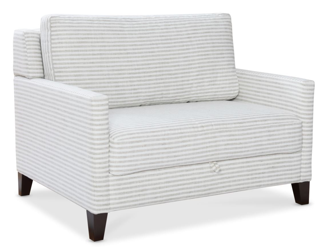 JP Home Lotty Chair-and-Half with Generational Twin Bed Sleeper ...