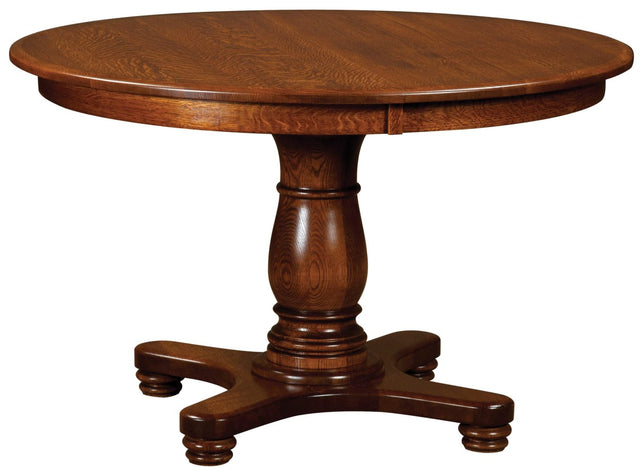Amish Crafted Mason Single Pedestal Dining Table – Martin's Furniture US